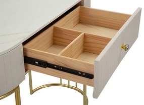 Designová konzole Hadassah 100 cm krémová