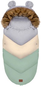 Tutumi Teddy PRO-V, dětský spací pytel 90x50 cm, pastelová zelená, NAZ-12310