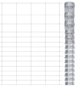 Zahradní plot pozinkovaná ocel stříbrný 50 x 1,6 m