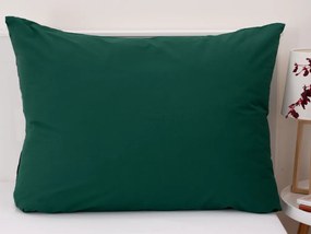 MKLuzkoviny.cz Povlak na polštář 70 × 90 cm – Jasmine tmavě zelená