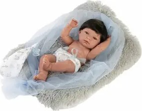 Llorens 73803 NEW BORN CHLAPEČEK - realistická panenka miminko s celov