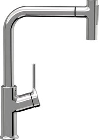 Invena Farsala, vysoká dřezová baterie s 2-funkční výsuvnou výlevkou h-369, chromová, INV-BZ-40-L01-S