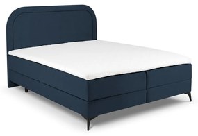 Tmavě modrá boxspring postel s úložným prostorem 180x200 cm Eclipse – Cosmopolitan Design