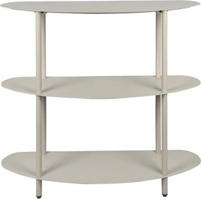 Šedý kovový regál 90x82x28 cm Riqueza – Leitmotiv