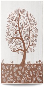 Ručník Veba ZARA Strom hnědá Velikost: 75x150 cm