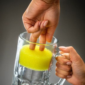 SRUB DADDY Houbička na nádobí a čistění, chytrá houba SCRUB DADDY, LIMITOVANÁ EDICE - Sněhová vločka