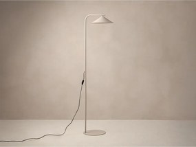 Krémová kovová stojací lampa (výška 160 cm) Nocte – Micadoni