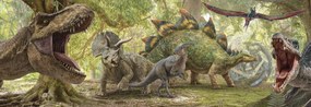 DINO Puzzle panoramatické 150 dílků Jurský Svět 66x23cm skládačka dn393363