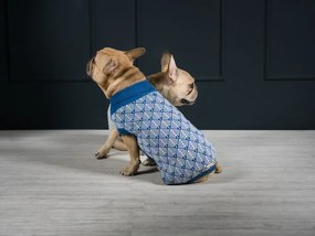 Obleček pro psy Labbvenn Pullo modrý Velikost: M - 50 x 27 cm