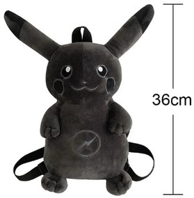 Roztomilý plyšový batůžek s motivem Pokémonů Varianta: Pikachu Black 36 cm