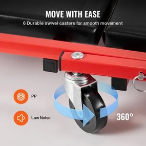 91,4 cm Foldable Z Garage Creeper Mechanic Creeper Stool Kapacita 136,1 kg