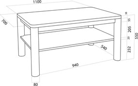 Konferenční stolek PEDRO (na výběr více variant)