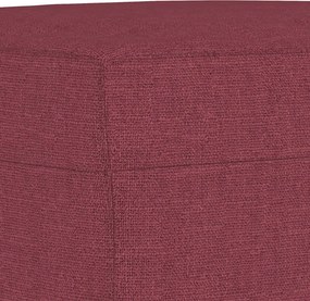 3dílná sedací souprava s poduškami vínová textil 3202132