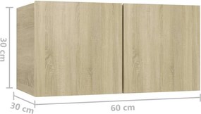 8dílný set TV skříněk dub sonoma kompozitní dřevo 3079006