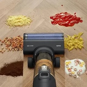 Philips XW7264/11 AquaTrio černá / Aku tyčový vysavač / Suché a mokré