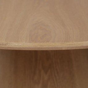 Oválný jídelní stůl, dýha, dub HT-L3523 OAK (160 x 90) cm