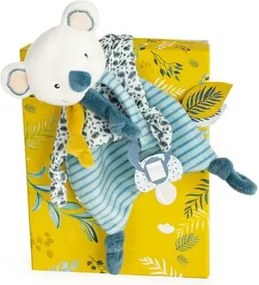 Doudou Dárková sada - Hračka s úchytem na dudlík koala Yoca 20 cm / od
