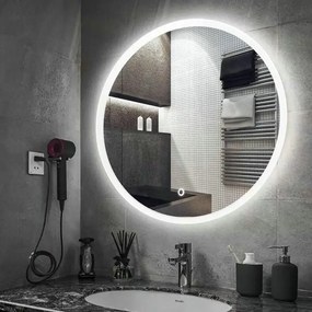 Rea Zrcadlo ⌀60 cm s regulovatelným LED osvětlením