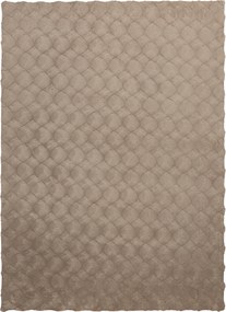 Obsession, Kusový koberec Diamond Cut 800 Taupe, 160x230, hnědá, ložnice