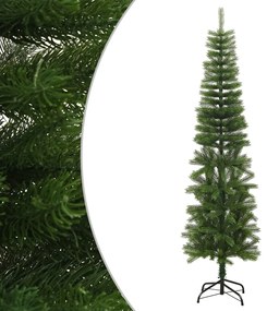 Umělý úzký vánoční stromek se stojanem 210 cm PE,  344646 HangarStore.cz