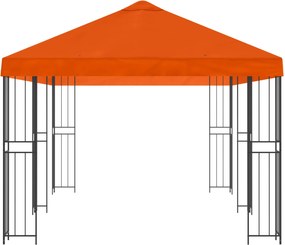 Zahradní altán 6 x 3 m Oranžová Polyester a ocel 190 gsm 3375990