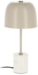 OnaDnes -20% Béžová kovová stolní lampa Kave Home Alish 40 cm