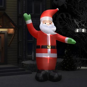 vidaXL Nafukovací Santa Claus s LED vánoční dekorace IP44 3 m