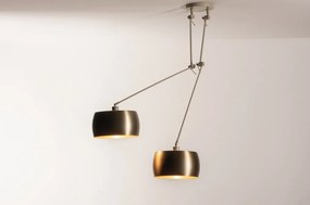 Závěsné designové svítidlo nad stůl Snap Light Duo Bond Gold and Sand