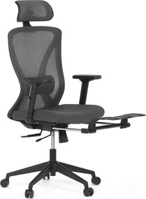 Kancelářská židle KA-S257 GREY, synchronní mechanismus, šedá síťovina (62 x 72) cm