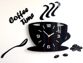 M.Clock Nástěnné akrylové 3D kuchyňské hodiny 64x43cm různé barvy Barva: Oranžová