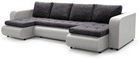 Casarredo - Komfort nábytek Rozkládací sedací souprava do U PETRONELI s úložným prostorem, Soft 17/Lawa 17