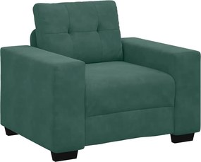 Set pohovek 3 ks Tmavě zelená samet 3324641