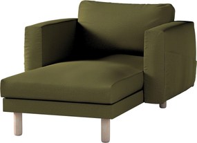 Potah na IKEA Norsborg šezlong s loketními opěrkami barva zelená látka pletený vzor