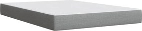 Box spring postel s matrací světle šedá 160 x 200 cm textil 3285946