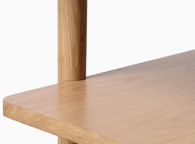 Designový konferenční stolek Zayleigh 120 cm vzor dub