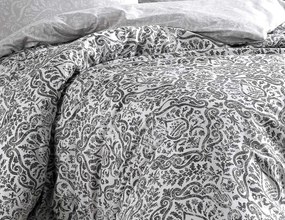 BedTex Povlečení HANZADE ČERNÉ, ornamenty, bavlna hladká, 140x200cm + 70x90cm