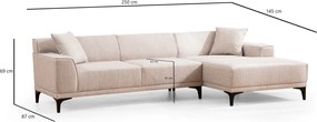 Rohová sedací souprava Petra 250 cm - výběr z 5 provedení