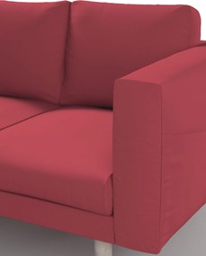 Potah na pohovku IKEA Norsborg 3-místná barva červená látka pletený vzor