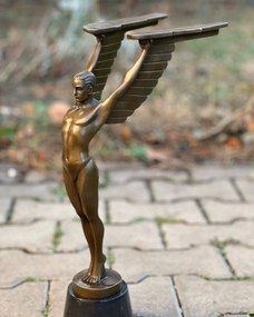 Bronzová socha soška - Íkaros art deco