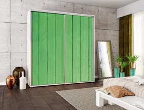 Šatní skříň PENELOPA 205 Zelené dřevo