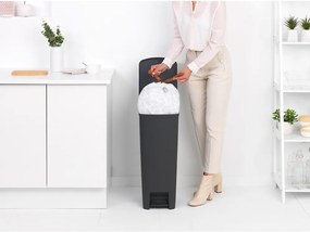 Brabantia Pedálový koš StepUp 40L šedý