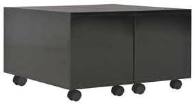283722 vidaXL Konferenční stolek černý vysoký lesk 60x60x35 cm dřevotříska