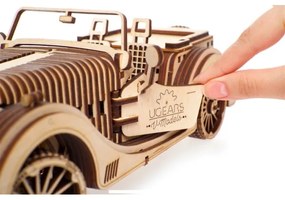 Ugears - 3D dřevěné mechanické puzzle Auto roadster