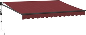 Automatická zatahovací markýza burgundská 350 x 250 cm 3215309