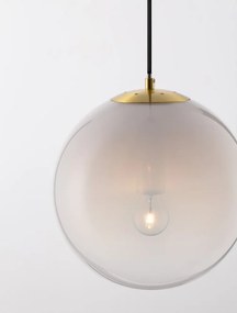 Bílé/ve zlaté barvě skleněné závěsné svítidlo ø 30 cm Vita – Nova Luce