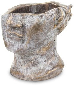 Kameninová hlava na květináč 135513