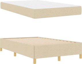Rám postele Krémová 120 x 200 cm textil 3398932