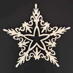 AMADEA Dřevěná ozdoba hvězda 10 cm