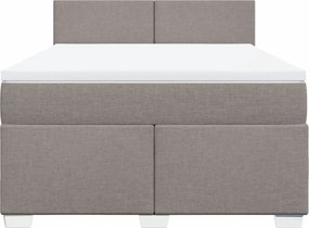 Box spring postel s matrací taupe 140x190 cm textil 3288180