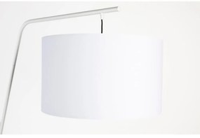Bílá stojací lampa s textilním stínidlem (výška 220 cm) Martine – White Label